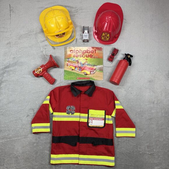 Unbranded | Toys | Firefighter Toys Kids Jacket Hats Trucks Book ...